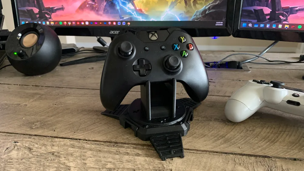 Helldivers 2 PS5 controller stand Remixed by bdubil MakerWorld: Download Free 3D Models