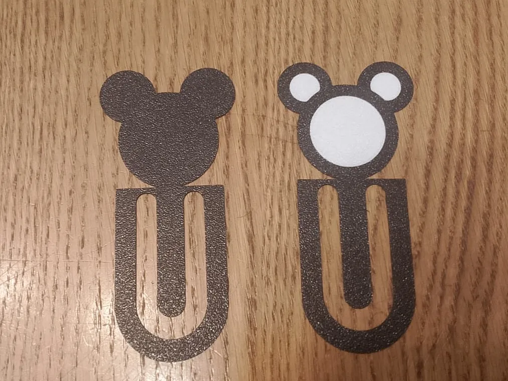 Mickey Mouse-style bookmark - Free 3D Print Model - MakerWorld