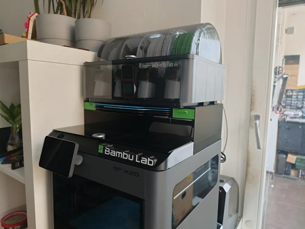 P2S / X2D Riser for AMS 2 Pro with plate holders - Free 3D Print Model ...