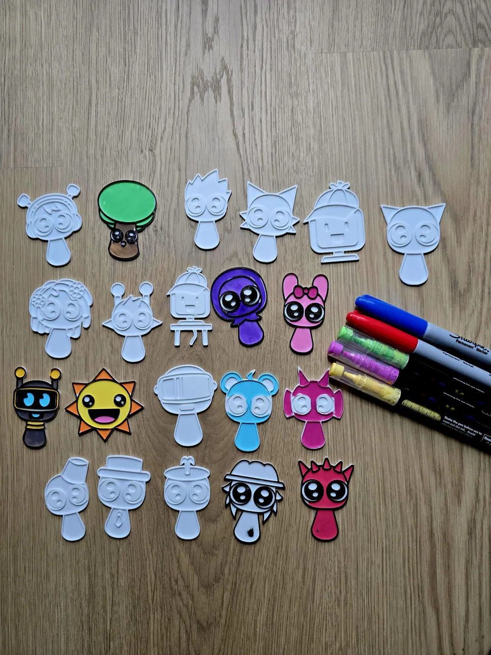 Cute Sprunki DIY Coloring Full Pack Craft Cool by Merilno3D MakerWorld ...