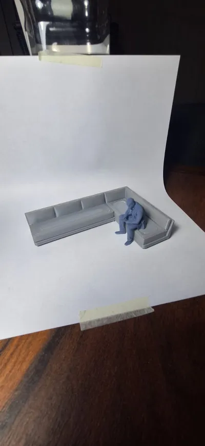 Large 5-seater L-shaped sofa by Modeling by Coyote MakerWorld: Download ...