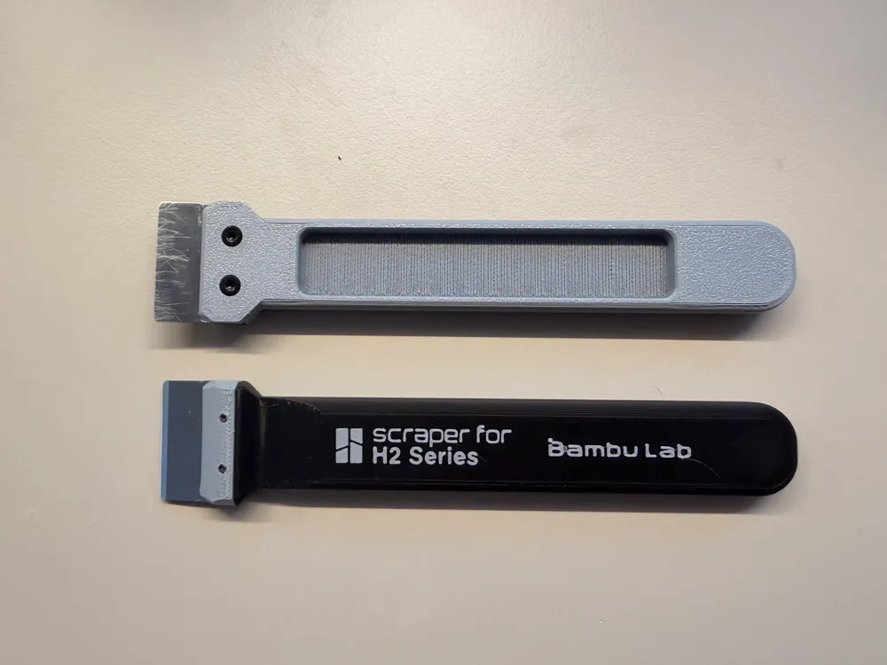 Bambu Lab Bed Scraper for H2 Series Easy Handle - Free 3D Print Model ...