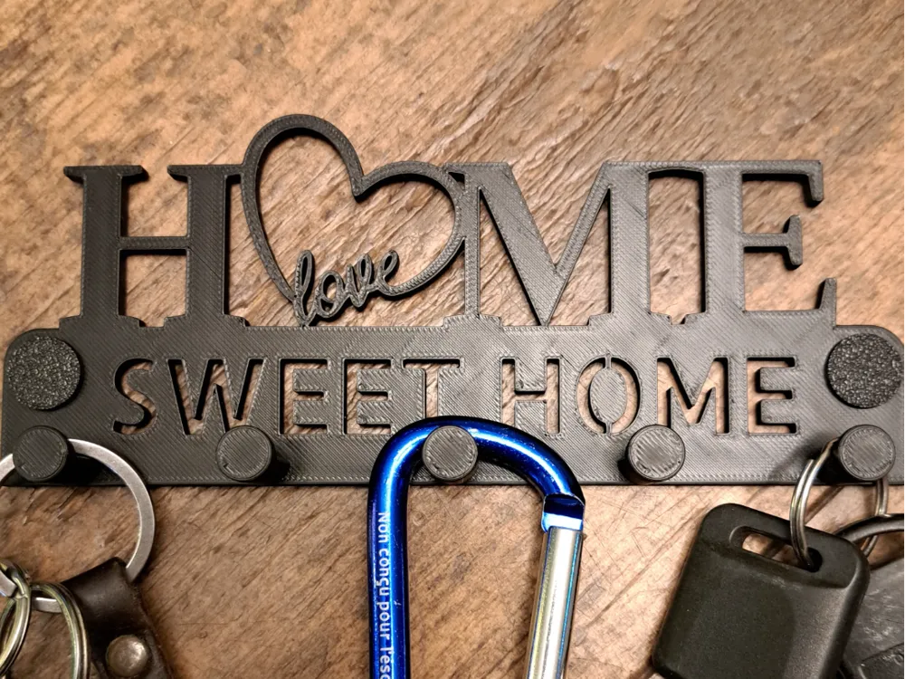 Key Hook Home Sweet Home by Bergeron720 - MakerWorld