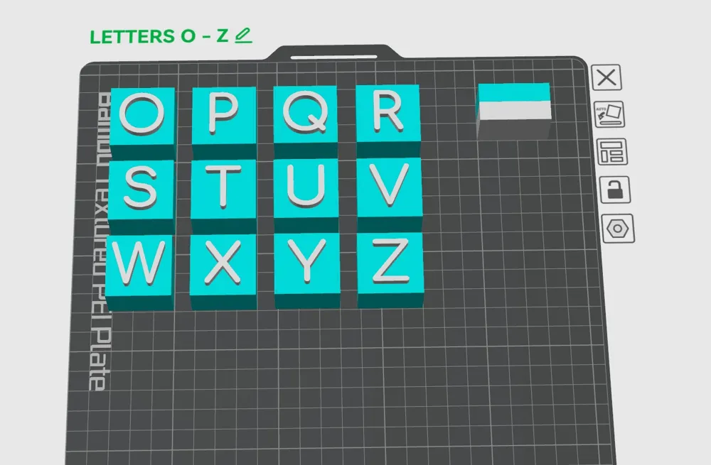 BRICKS Dupl0 Letters Brick (Capital letters) - Free 3D Print Model ...