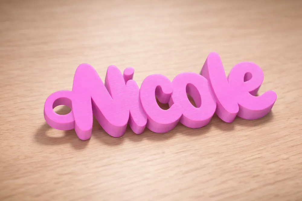 Customizable Parametric Name Keychain - Free 3D Print Model - MakerWorld