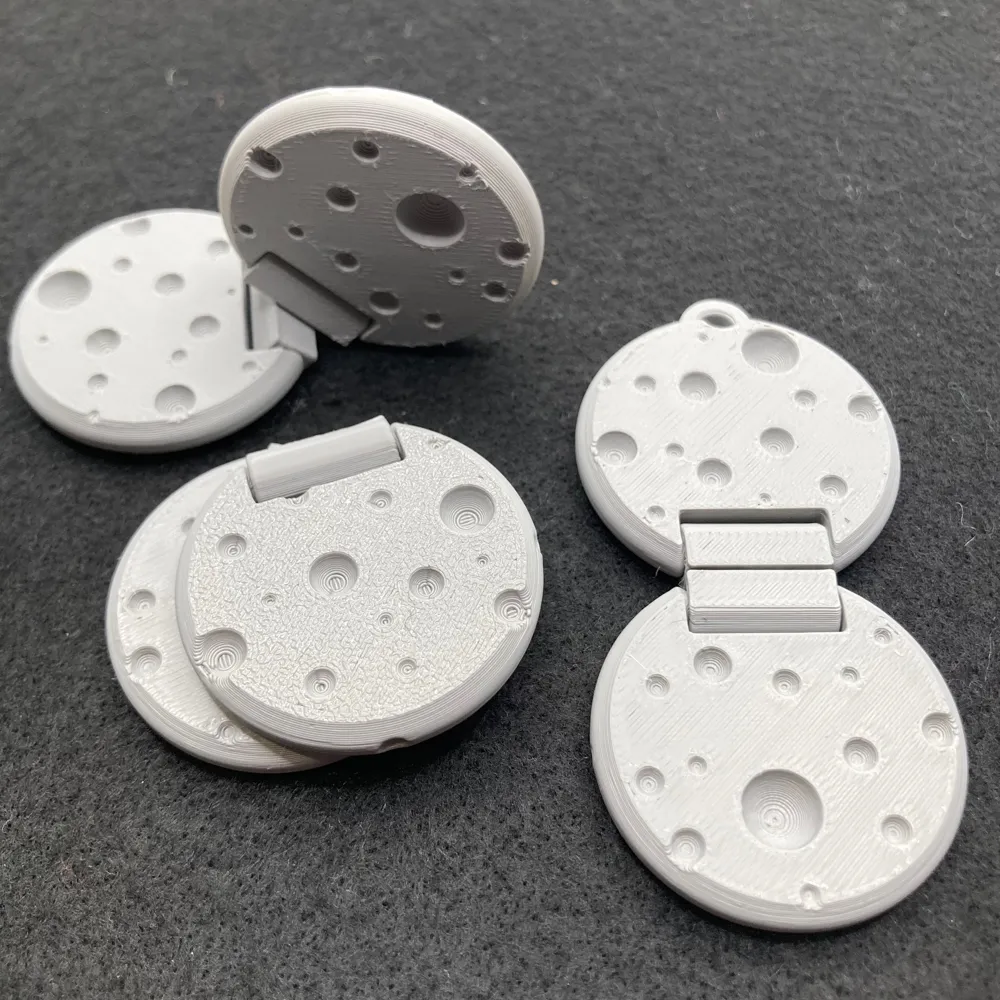 Moon Lunar Slider + Flip Fidget (Print in Place) - Free 3D Print Model ...