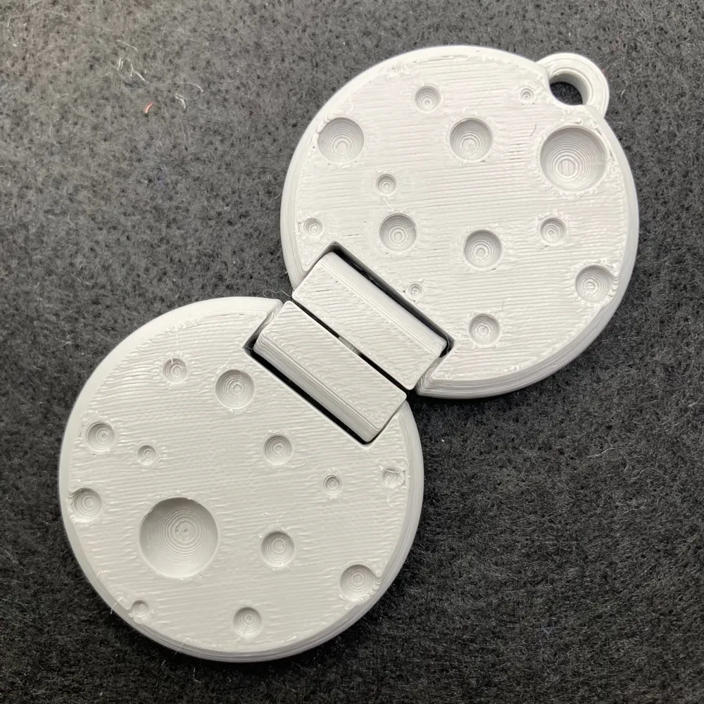 Moon Lunar Slider + Flip Fidget (Print in Place) - Free 3D Print Model ...