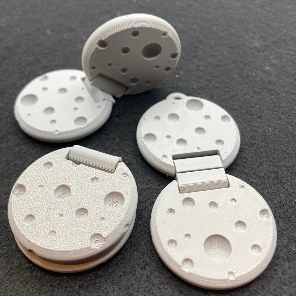 Moon Lunar Slider + Flip Fidget (Print in Place) - Free 3D Print Model ...