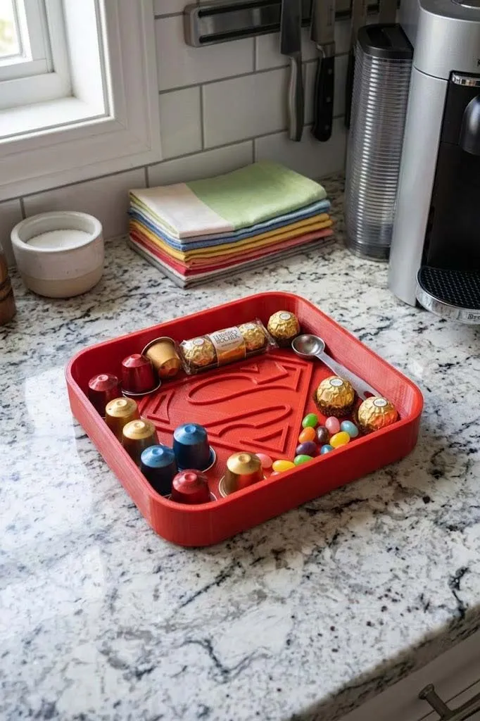 Superman Tray Dish - Free 3D Print Model - MakerWorld