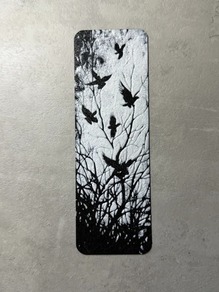 Crows The Trees Bookmark - Free 3D Print Model - MakerWorld