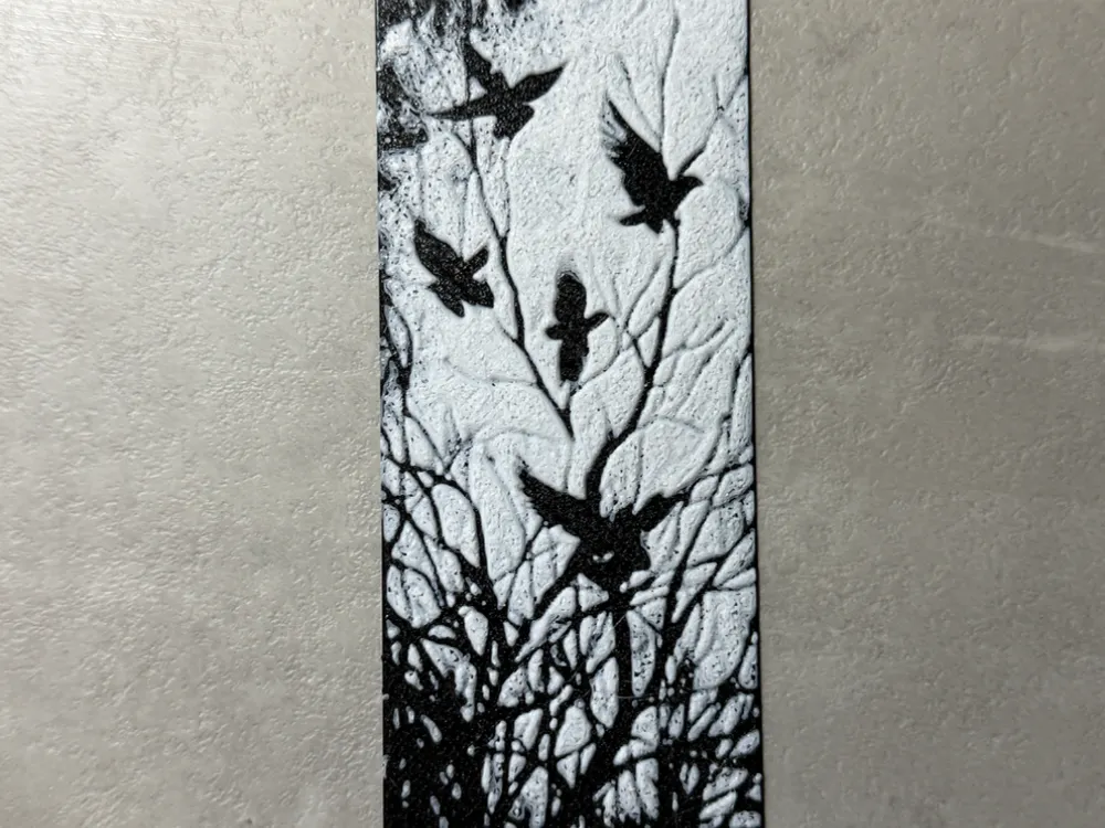 Crows The Trees Bookmark - Free 3D Print Model - MakerWorld