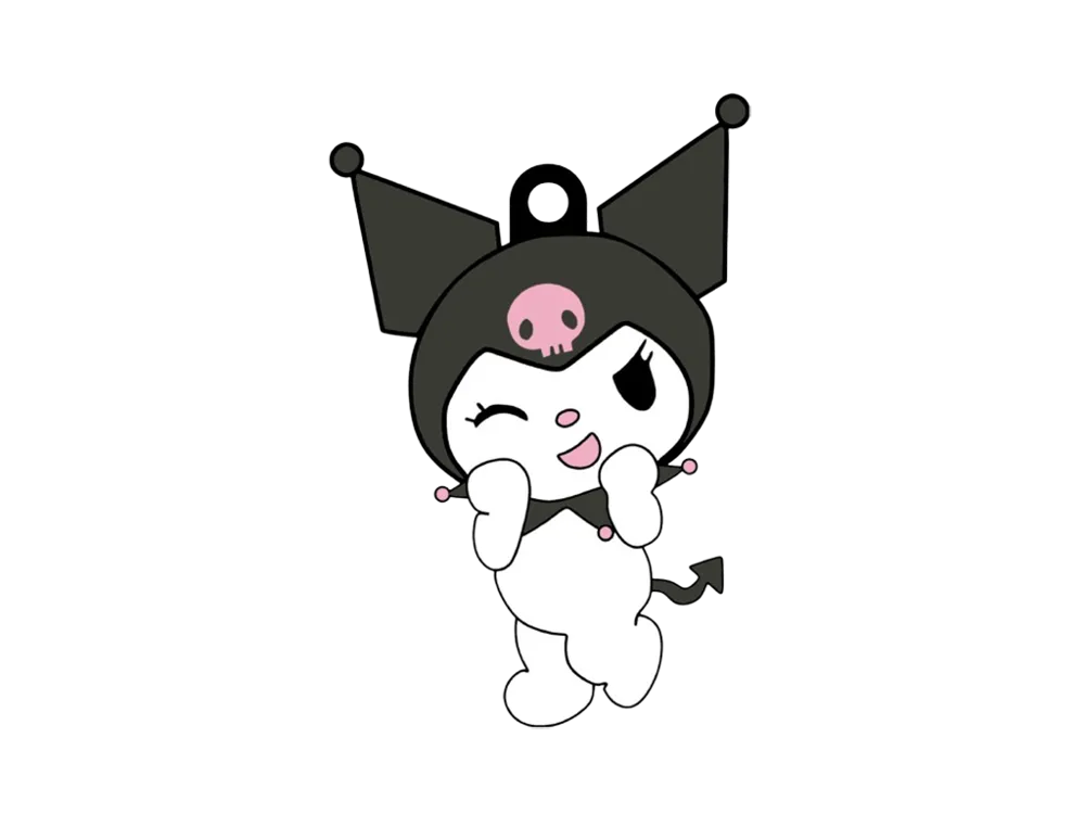 Kuromi Keyring - Free 3D Print Model - MakerWorld