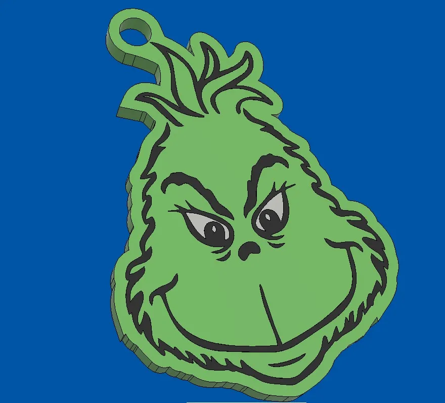 Keychain Grinch - Christmas Theme by Alexandre Paixao - MakerWorld