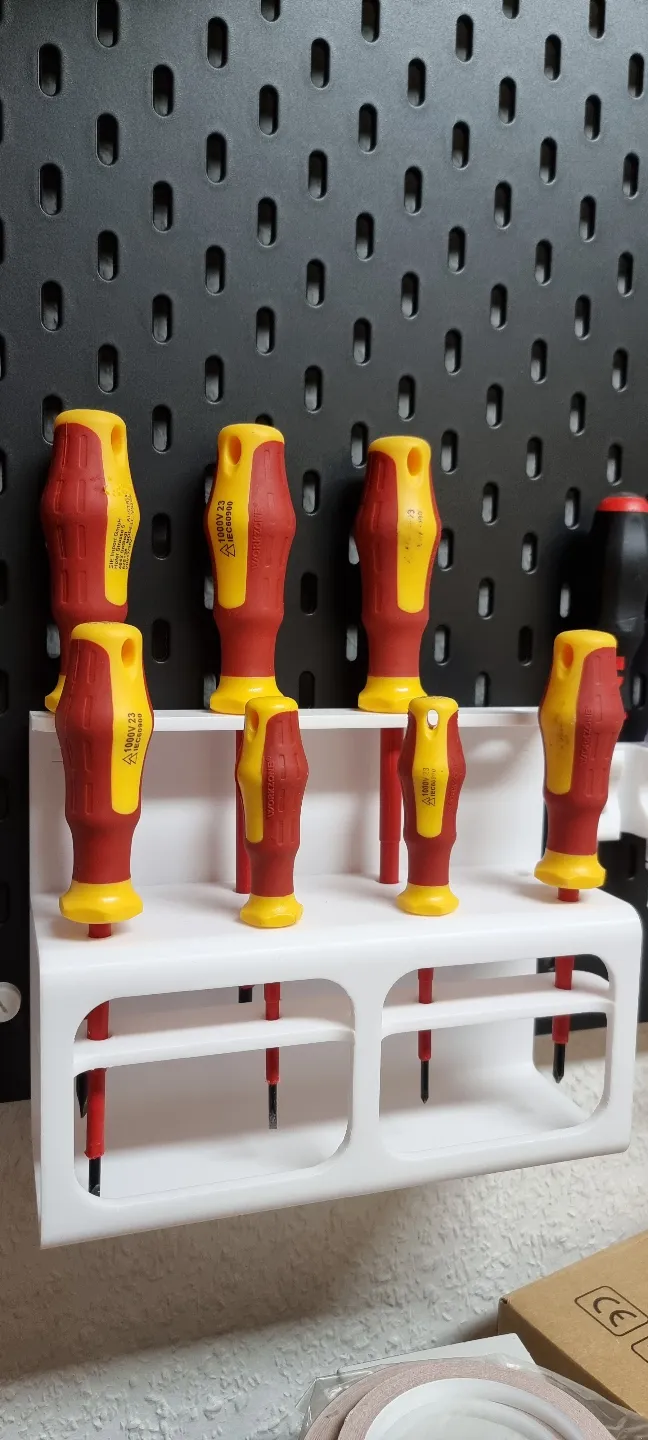Screwdriver Holder for Ikea Skadis by 3dmarshall - MakerWorld