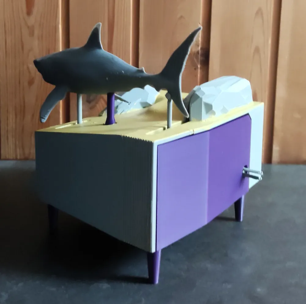 Swimming Shark | Kinetic Sculpture by Nisse Huygens - MakerWorld