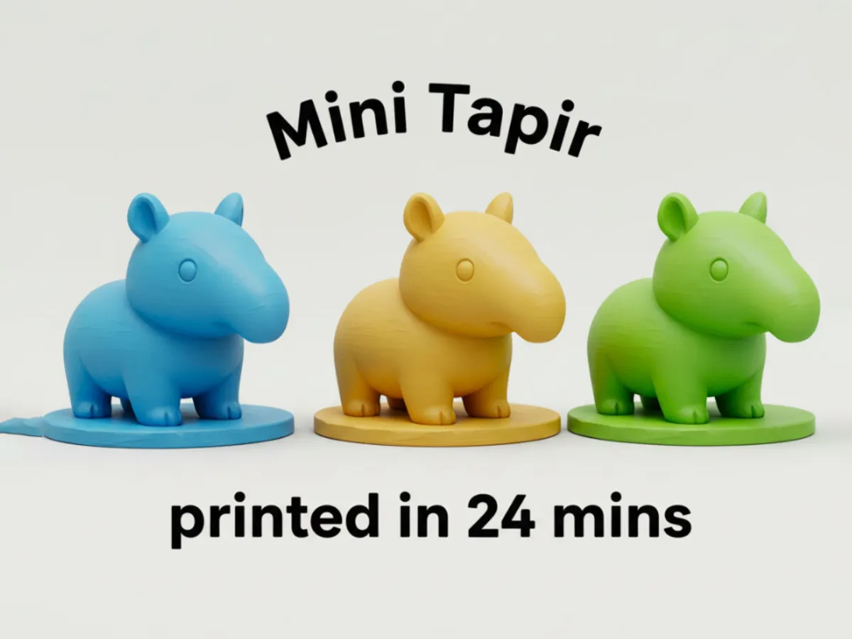 Mini Tapir – Unique Little Animal Figurine by CraftedDesigns MakerWorld ...