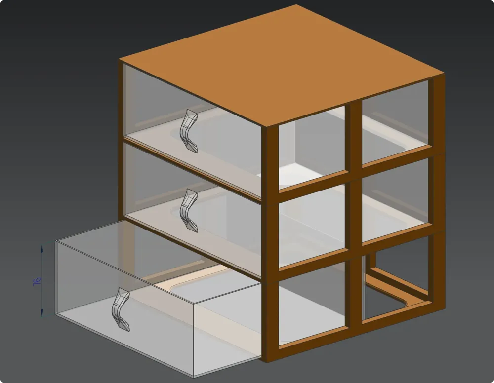Minimalist Stackable Drawer Storage Boxes - Free 3D Print Model ...