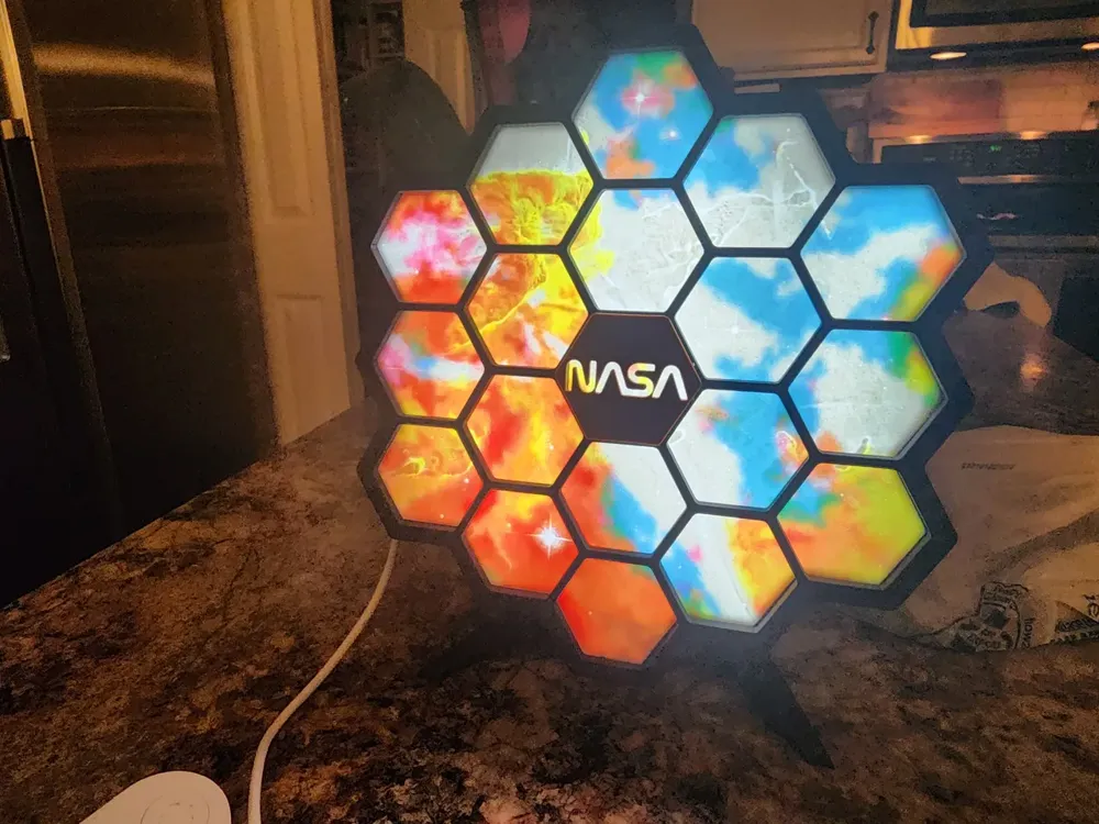 James Webb Space Telescope LED Lightbox Remixed by MAFIA_SKULL - MakerWorld