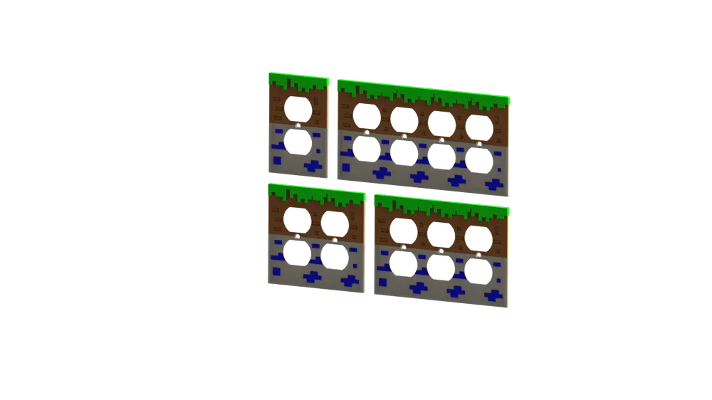 Minecraft Outlet Covers by It Just Might Work - MakerWorld
