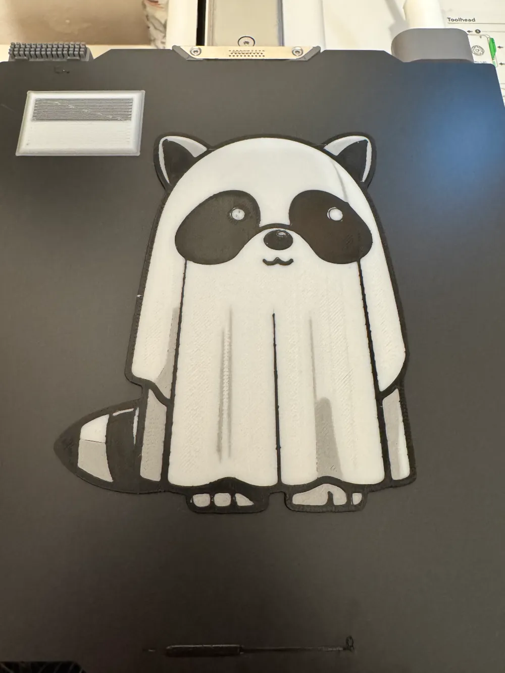 Cute little Ghost Raccoon by extrakaese - MakerWorld