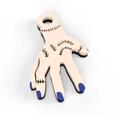 Addams Family Thing keychain Remixed by Z3Dartandtech - MakerWorld