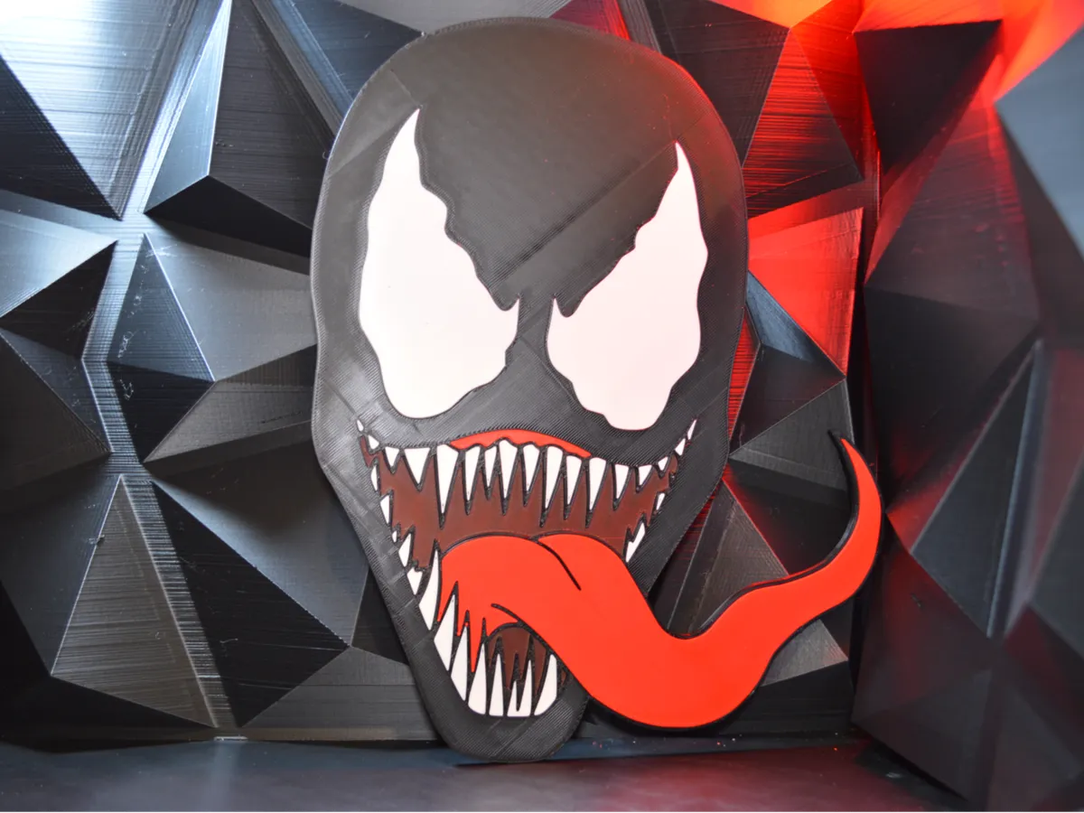 Venom 3D wall art - Free 3D Print Model - MakerWorld