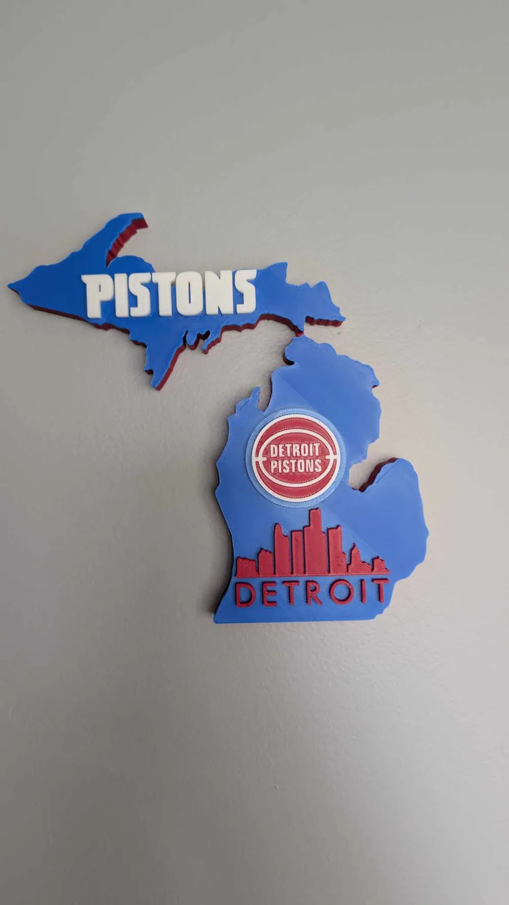 Detroit Pistons Wall/Desk decorations by Michigan Mitten Designs ...