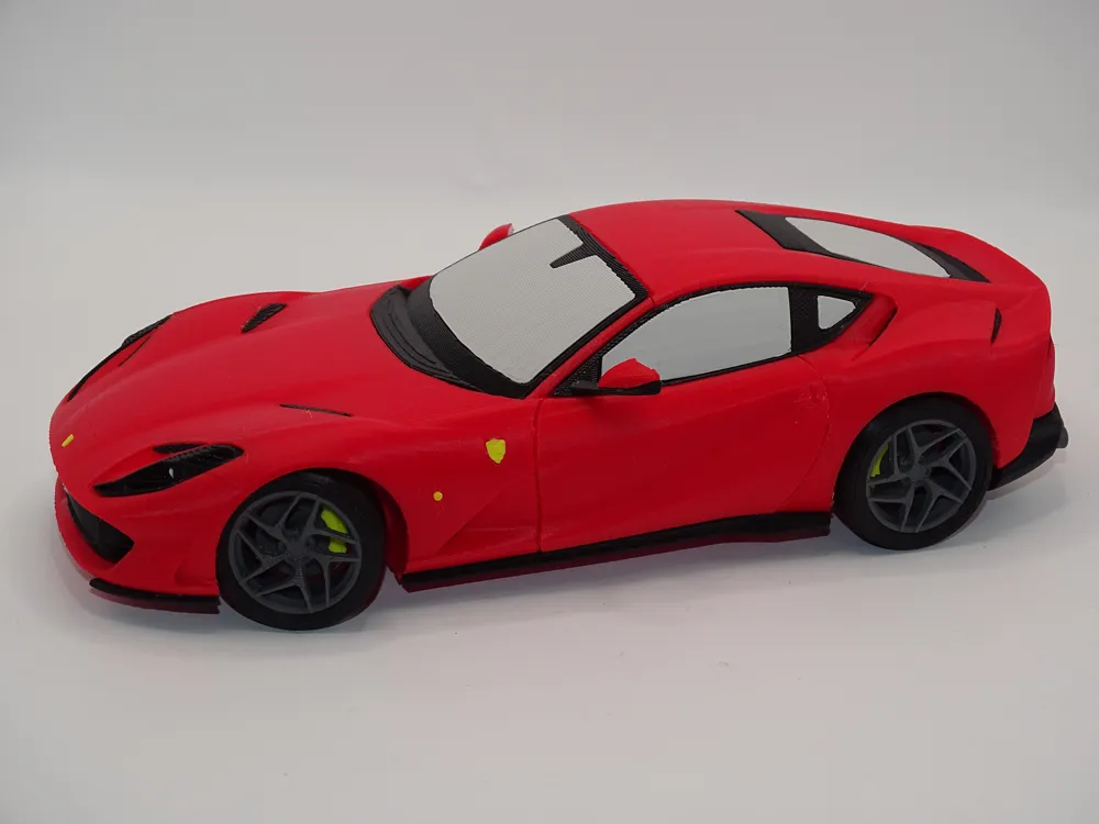 Ferrrari 812 SuperFast w/ Steering 1:19 Scale - Free 3D Print Model ...