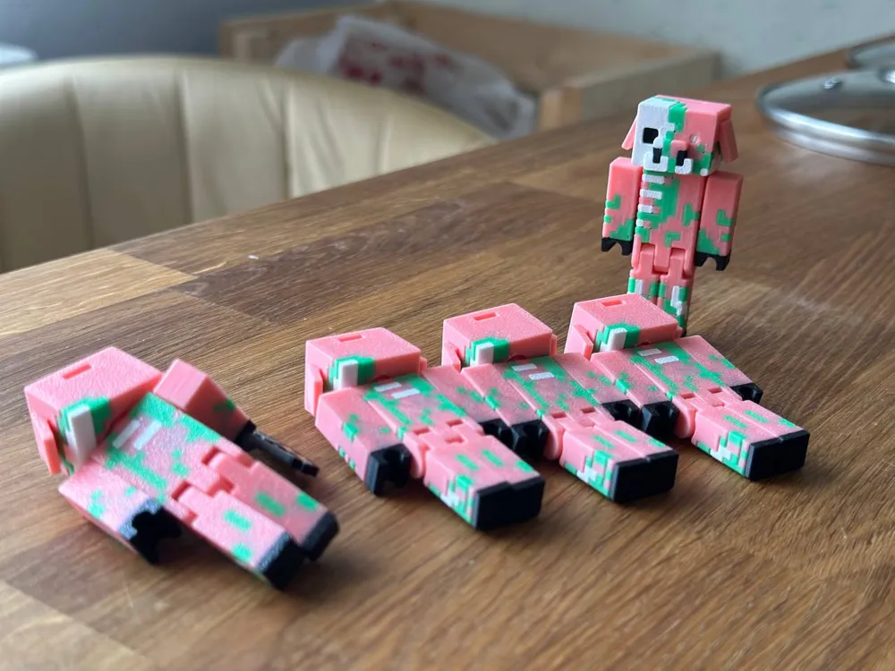 Cerdo Zombificado Articulado de Minecraft por kirimba - MakerWorld