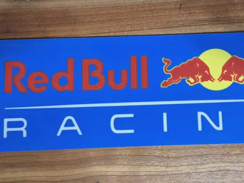 Red Bull Racing logo plaque - Free 3D Print Model - MakerWorld