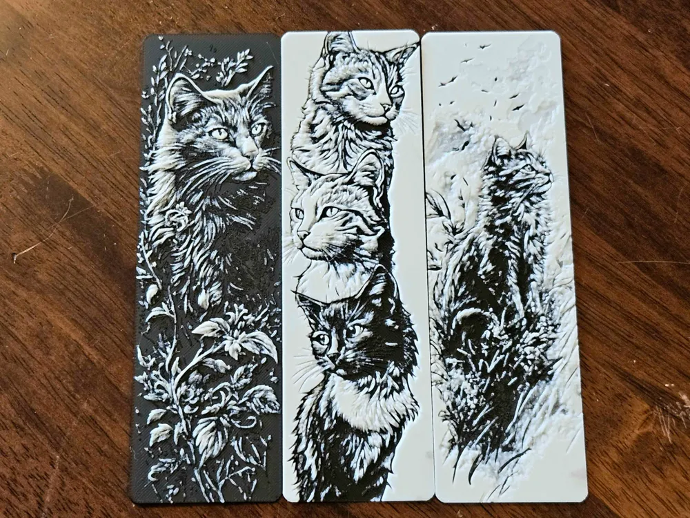 Cats - Bookmark Set by Yandalf MakerWorld: Download Free 3D Models