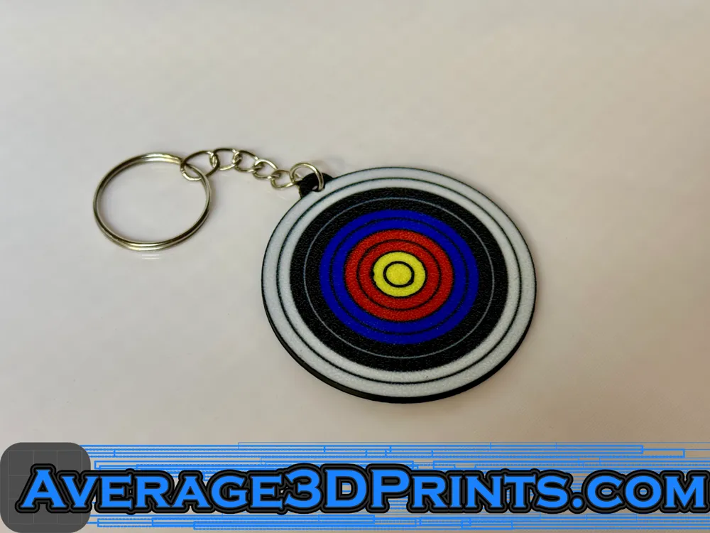 Keychain - Archery Target (NASP target) by Average3DPrints MakerWorld ...