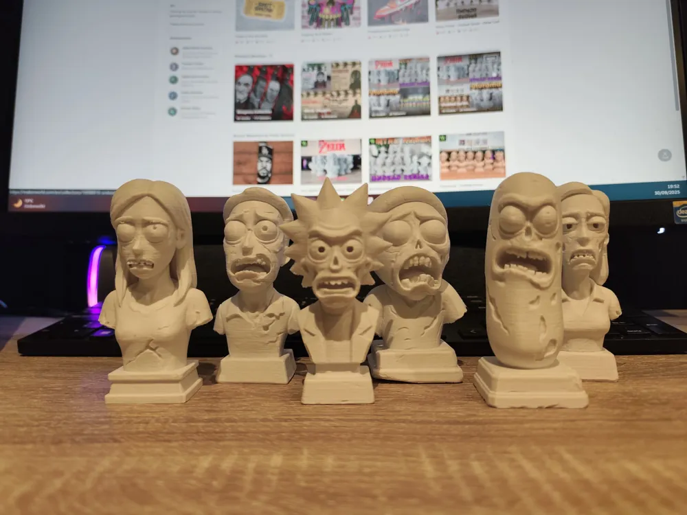 Rick And Morty - Undead Series - Free 3D Print Model - MakerWorld