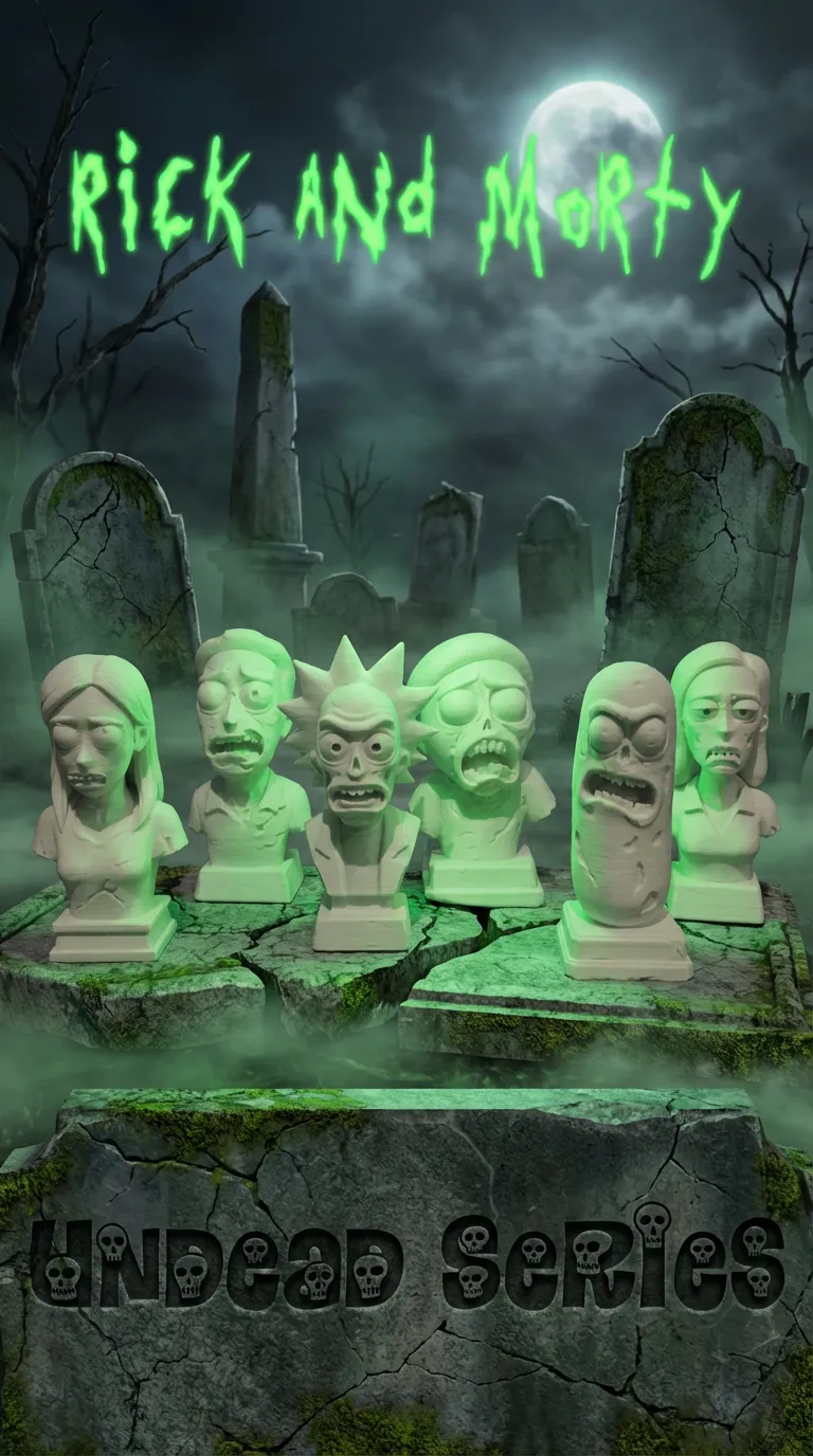 Rick And Morty - Undead Series - Free 3D Print Model - MakerWorld