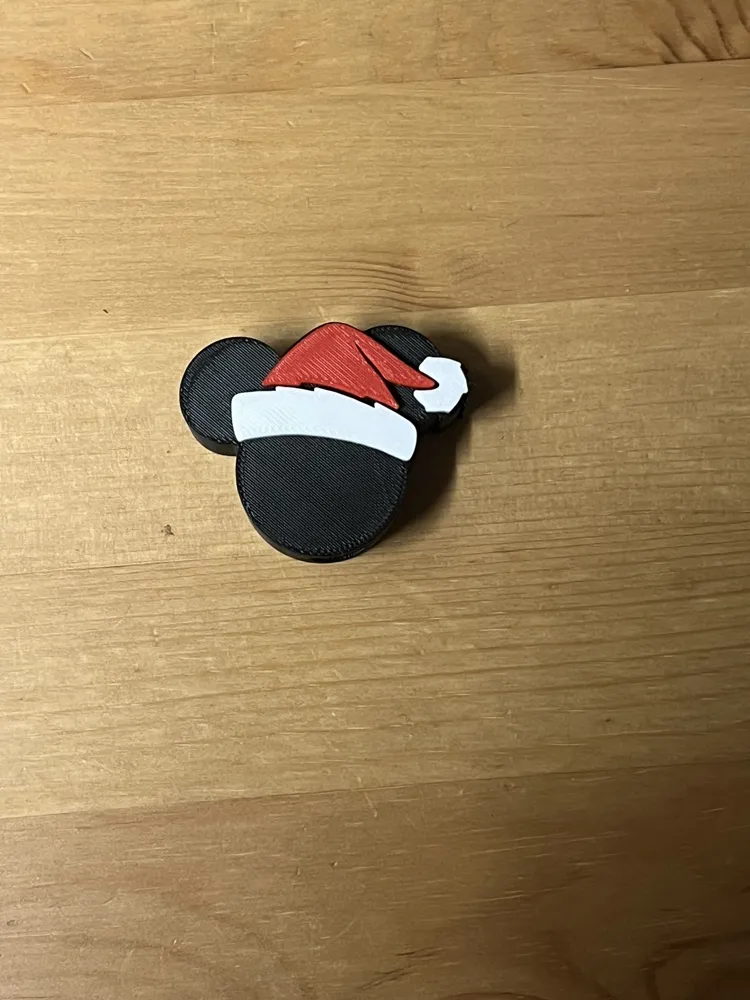 mickey mouse santa stanley straw topper - Free 3D Print Model - MakerWorld