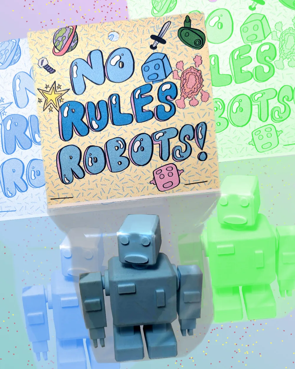No Rules Robots! Blockhead Robot Toy by Awful QuietMakerWorld: Download ...