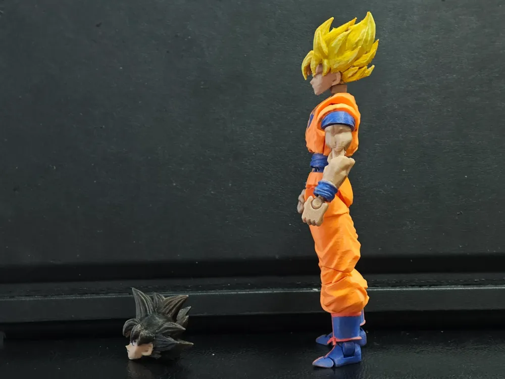 Cabeza de Super Saiyan Goku - Para la figura de acción Dummy13 ...