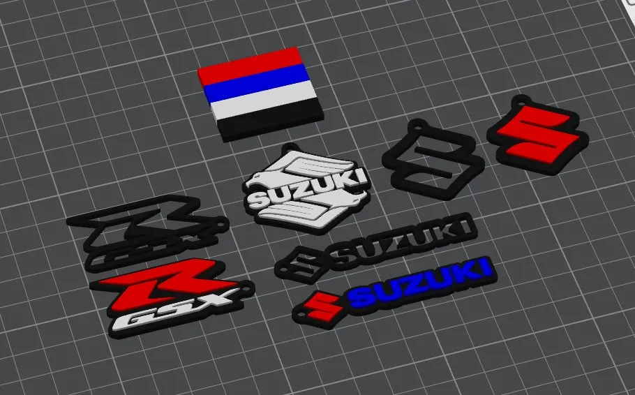Suzuki keychain collection by Hába97 - MakerWorld