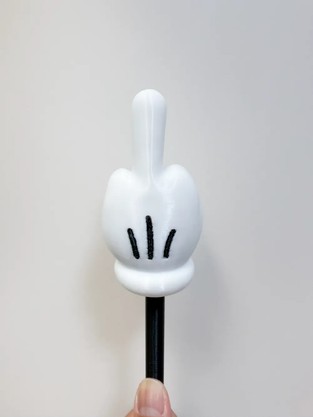 Cartoon Hand Pointer Stick - Middle finger by Shuwn Hsu MakerWorld ...