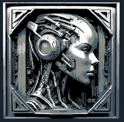 Mech girl 2 - Hueforge by Bottega.co.nz - MakerWorld