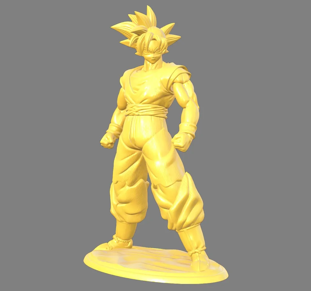 Adult Goku (Dragonball) - Free 3D Print Model - MakerWorld