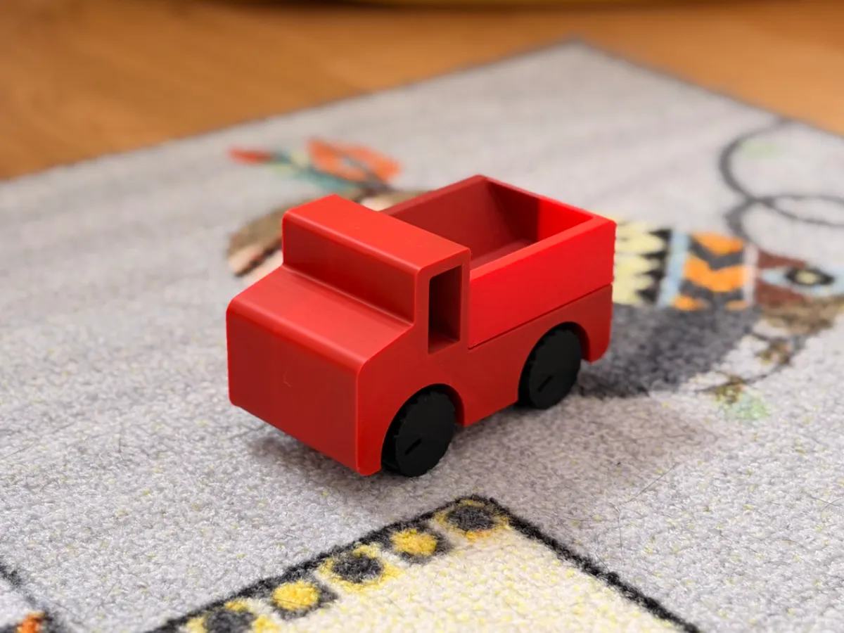 Modular Toy Truck – Base Vehicle with Cargo Bed - Free 3D Print Model ...
