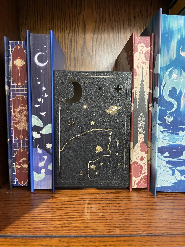 Cosmic Cat Window – Stargazing Book Nook Insert by Pages & Projects ...