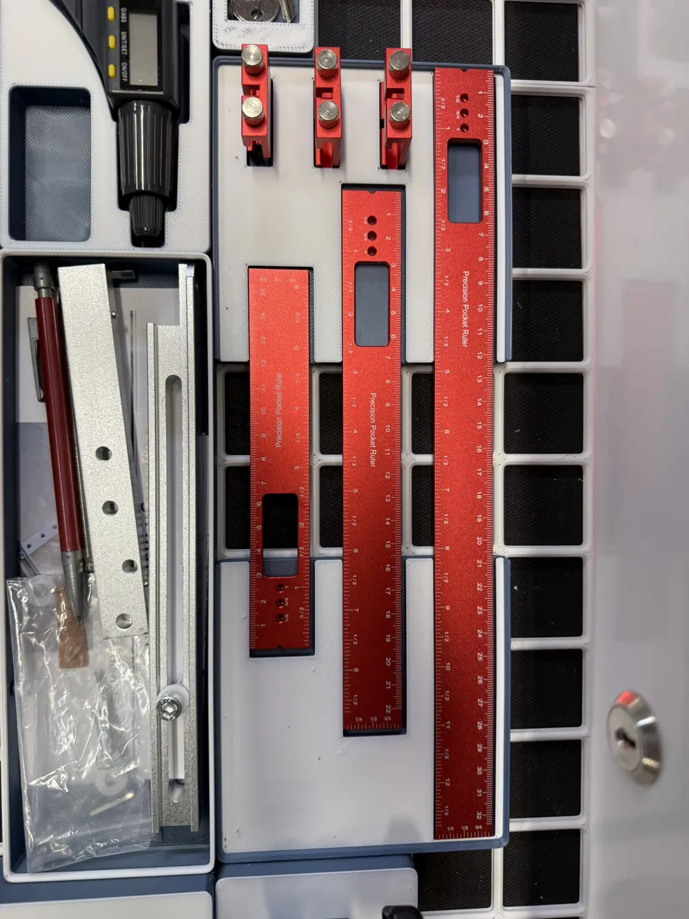 Gridfinity Precision Pocket Ruler Holder (2 Part) - Free 3D Print Model ...