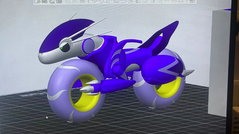 Pokemon Miraidon's motorbike form (unassembled version) by Wudao ...