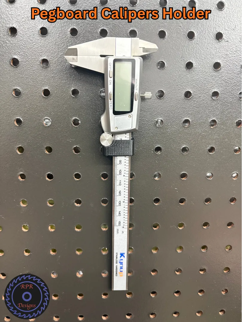 Pegboard Calipers Holder by RPR Designs MakerWorld: Download Free 3D Models