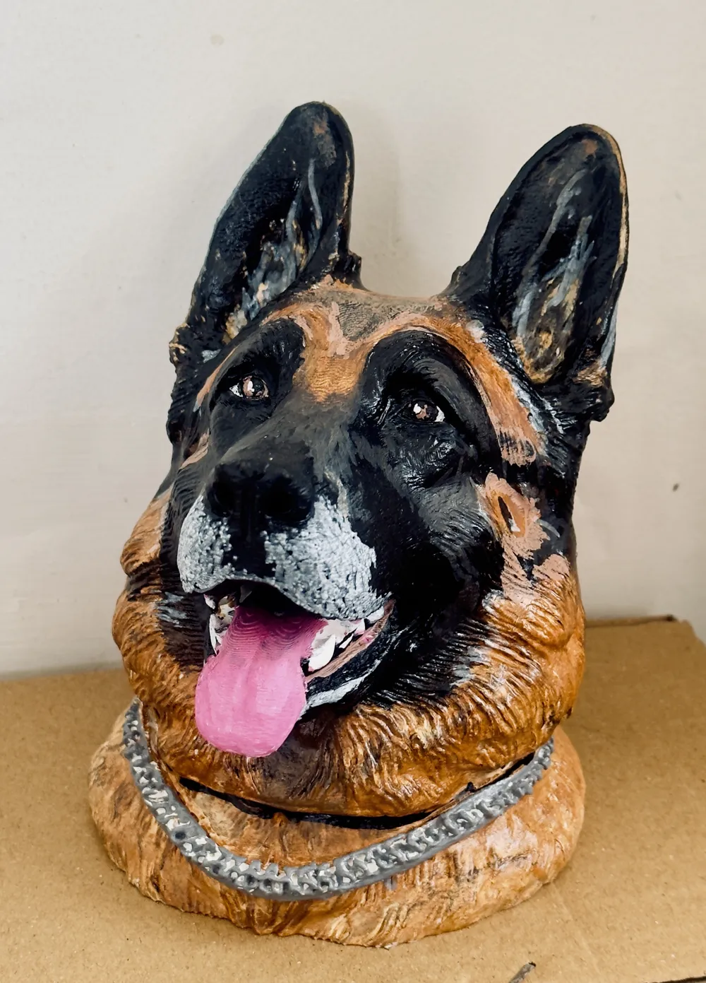 German Shepherd Dog Bust - Free 3D Print Model - MakerWorld