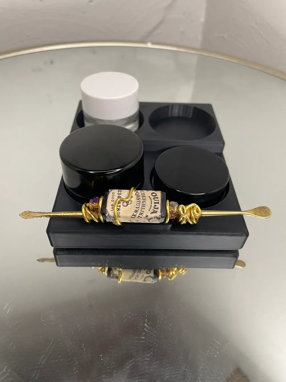 Dab Tray puck holder With Dab Tool Holder for desk by rorybeen420 ...