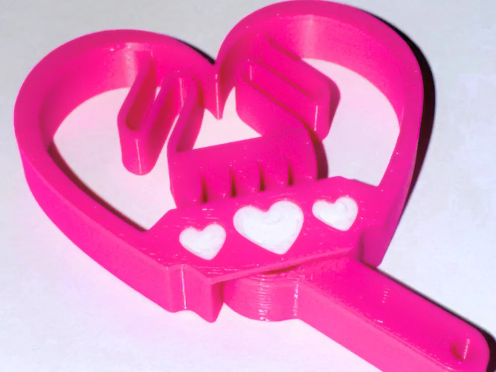 Print-in-Place Heart Fidget Clicker by Wachtel's Whatnots - MakerWorld