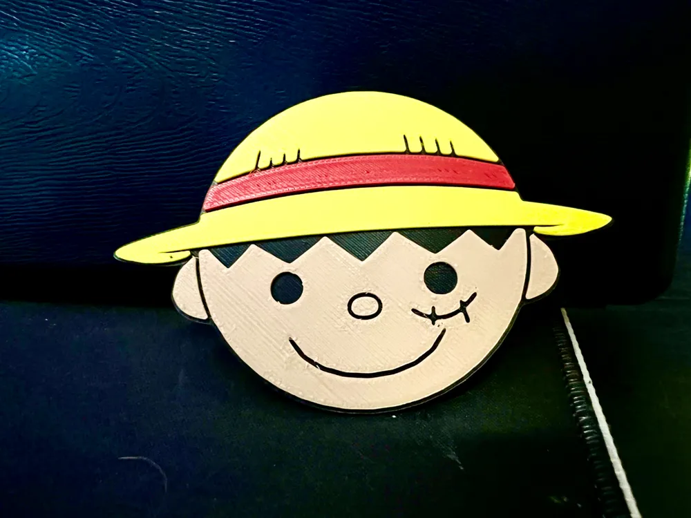 Luffy Pin - Free 3D Print Model - MakerWorld